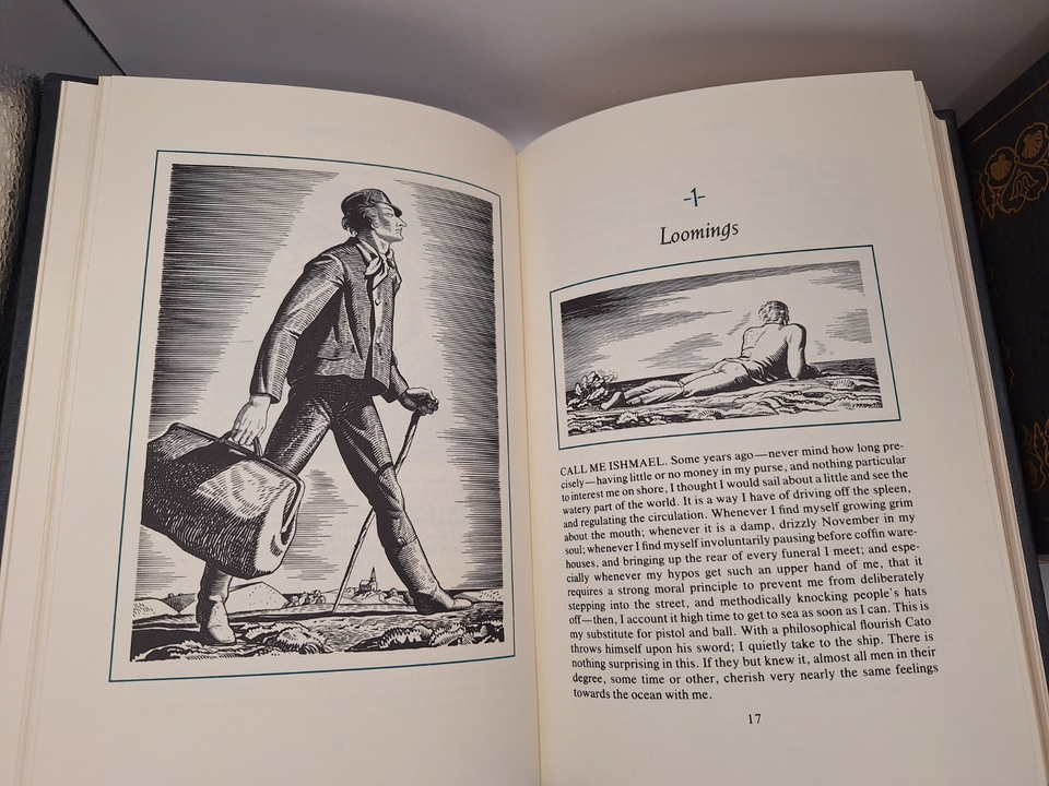 Moby-Dick Herman Melville Franklin Library Two Volume Set | eBay