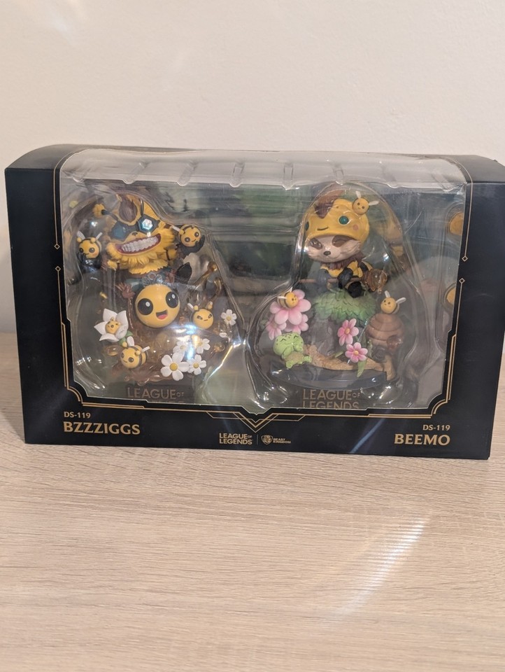 2pcs Official Anime Teemo & Ziggs PVC Action Figure Statue Collectible ...
