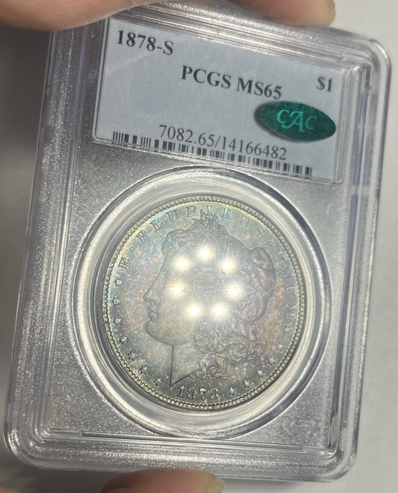 1878-S MORGAN SILVER DOLLAR GRADED PCGS MS65 CAC TONED | eBay