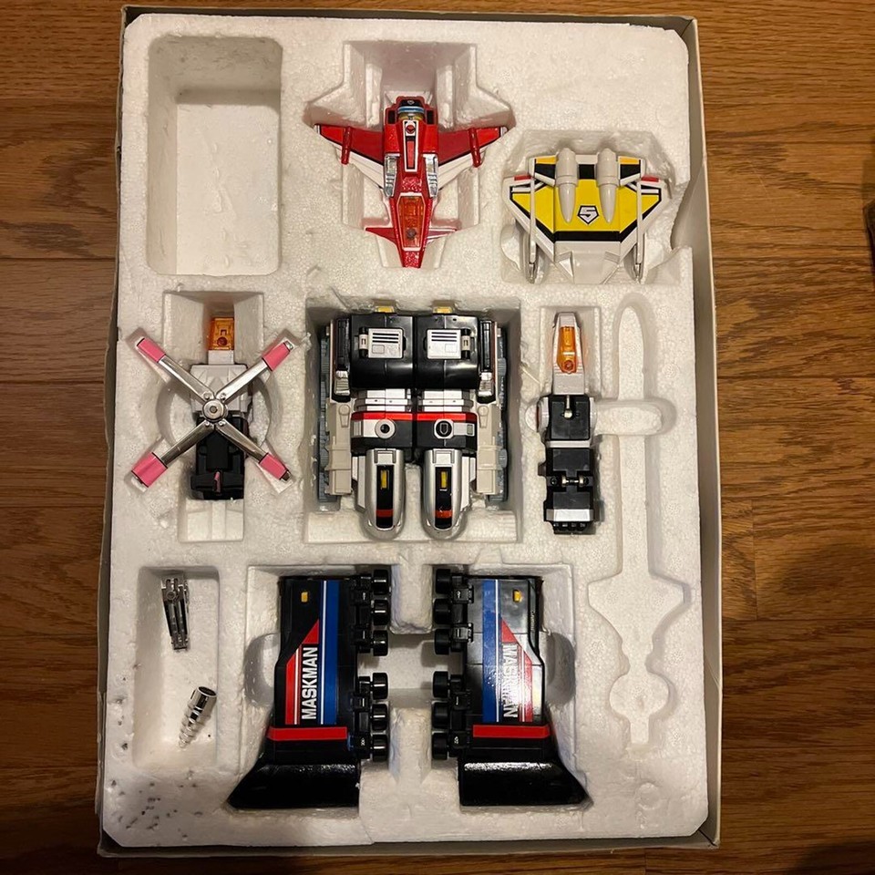 Power Rangers Light Sentai Maskman DX Superalloy Great Five Popy ...