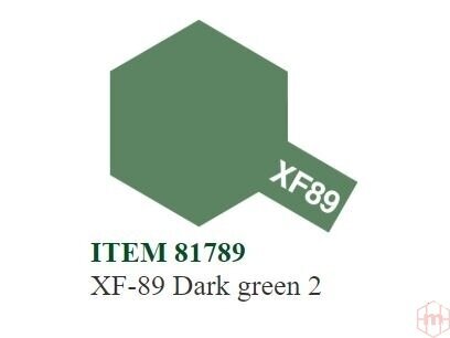 Tamiya - XF-89 Dark green 2, 10ml | eBay