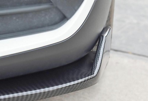 For BMW X1 F48 2016-21 Carbon Fiber ABS Rear Bumper Lip Chin Spoiler ...