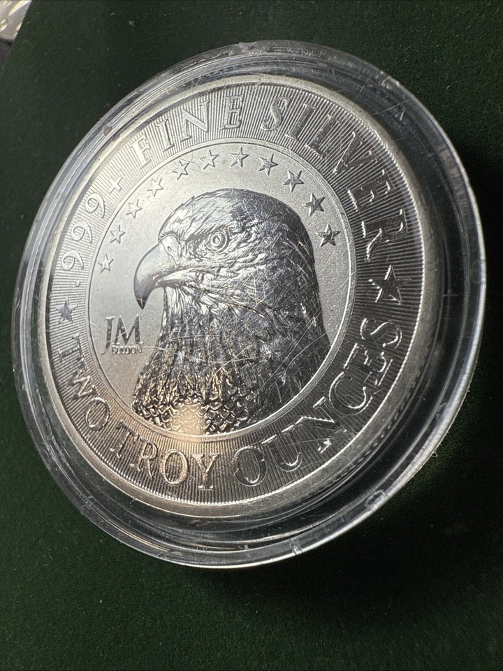 2022 JM 2 Oz Fine Silver Reserve Proof High Relief .999 Silver Round | eBay