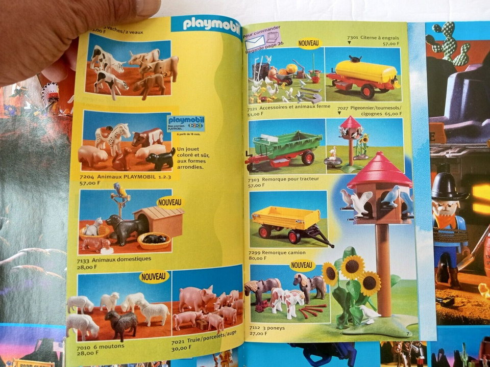 1996 PLAYMOBIL Catalog Action Figures Playsets & Attached 21 pg ...