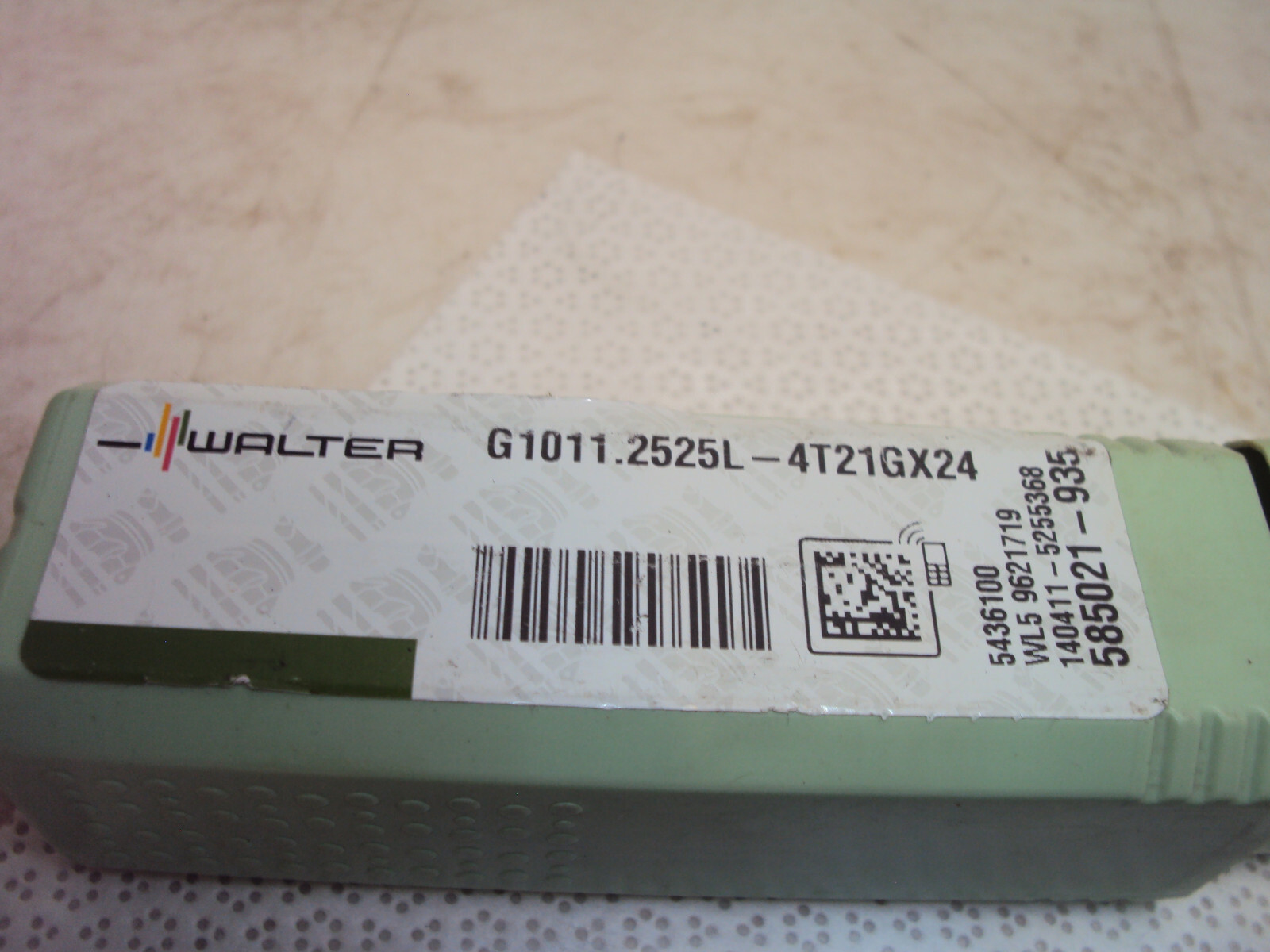 Walter G1011.2525L 4T21GX24 Grooving & Parting 25MM Square Tool Holder ...