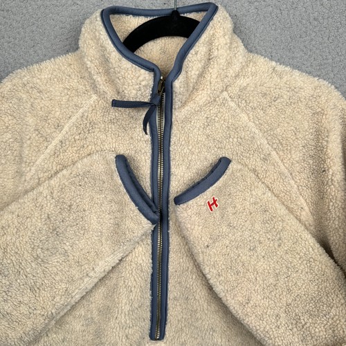 Homage Sweater Mens M Beige Mock Neck 1/4 Zip Pullover Fuzzy Jacket ...