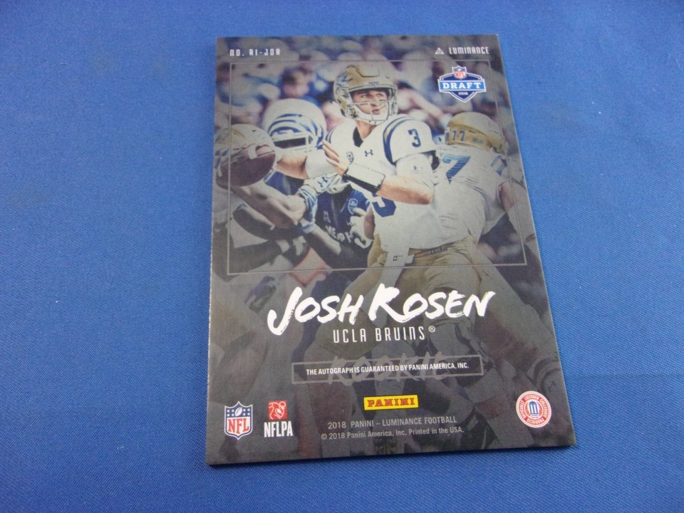 Josh Rosen Luminance 2018 RC Rookie Ink Autograph AUTO 71/75 RI-JOR | eBay