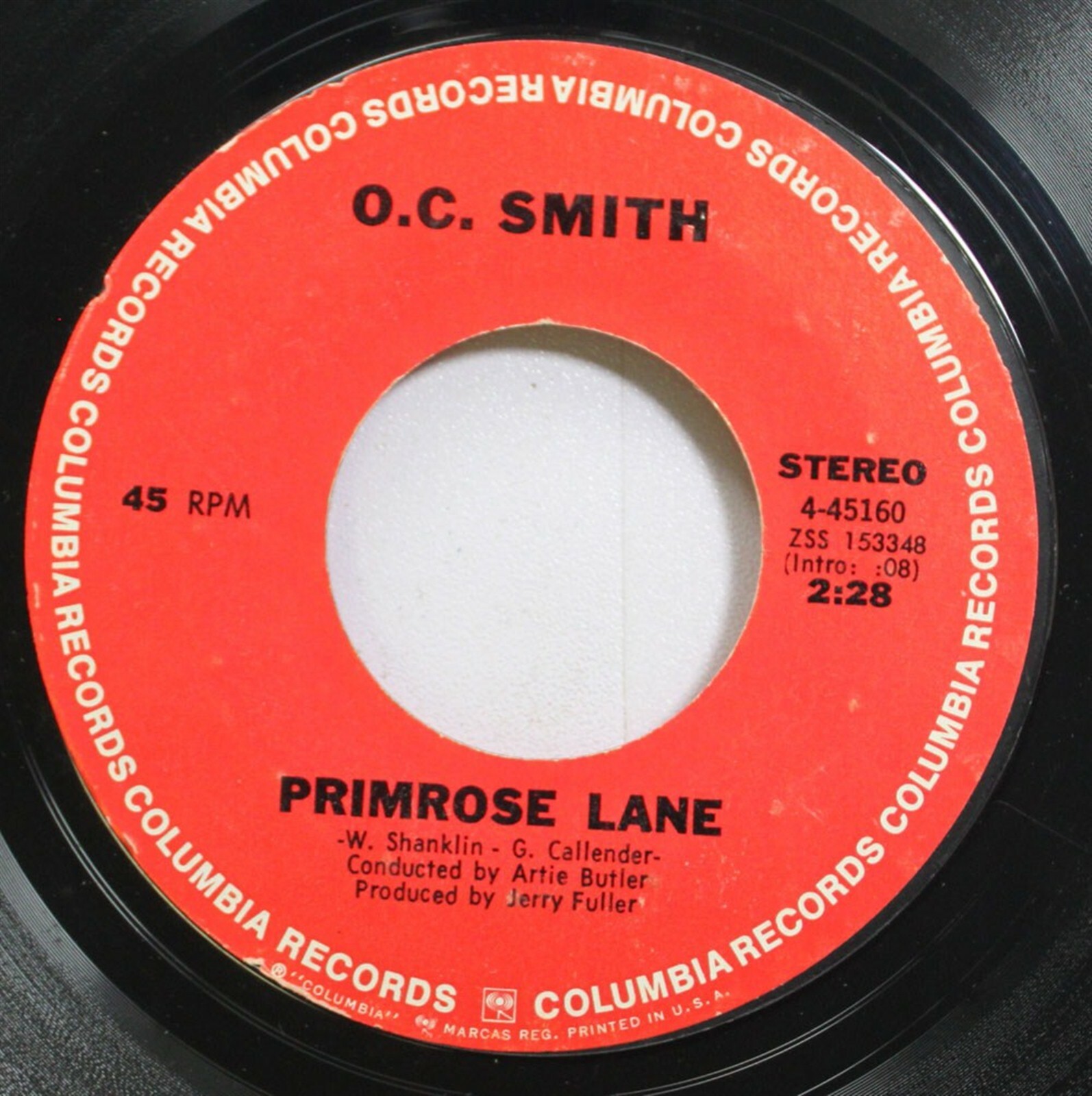 Soul 45 O.C. Smith - Primrose Lane / Melodee On Columbia Records | eBay