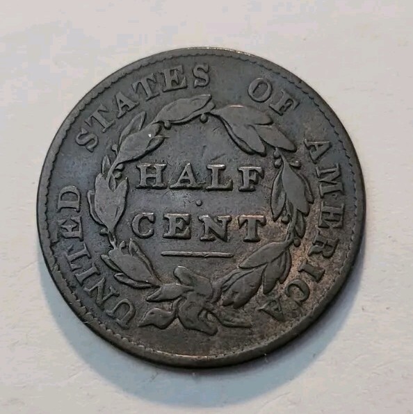 1828 Classic Head Half Cent-Early Copper Coin | eBay