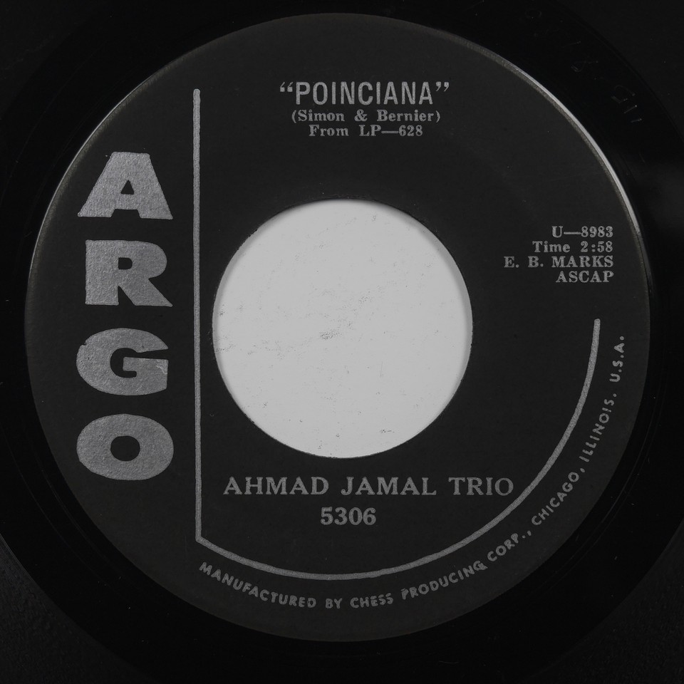 AHMAD JAMAL TRIO Soft Winds / Poinciana ARGO RECORDS 5306 VG+ | eBay