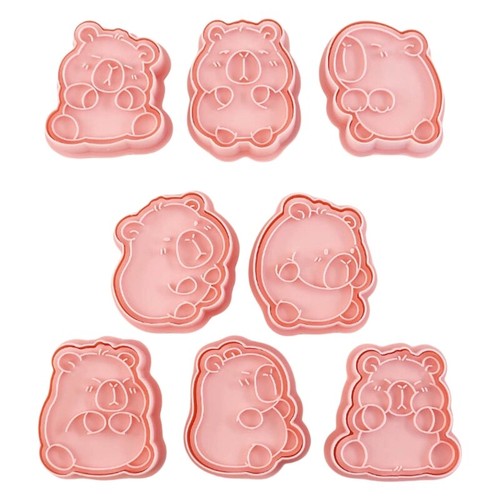 Pack Of 8 Capybara Cookie Molds for Baking Enthusiasts Biscuit Fondant ...