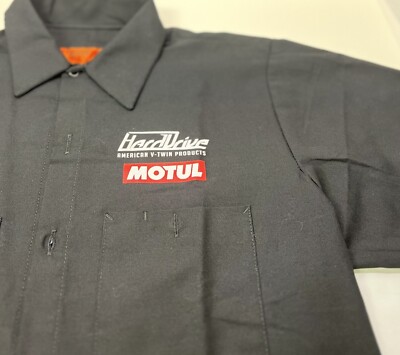 RED CAP WORK SHIRT HARDDRIVE MOTUL | eBay