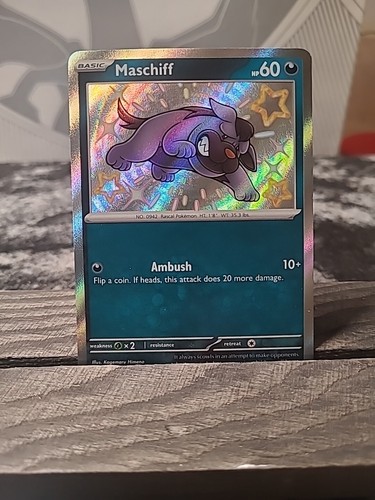 Maschiff SVP071 Black Star Promos Paldean Fates Shiny Holo Pokémon TCG ...