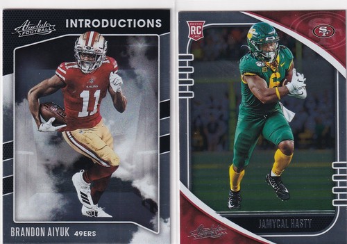 LOT (2) 2020 ABSOLUTE RC BRANDON AIYUK JAMYCAL HASTY SAN FRANCISCO ...