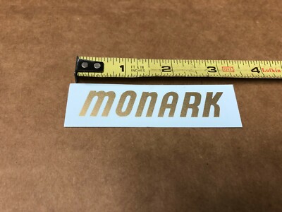 Vintage Monark Mens & Ladies Bicycle Gold Rear Fender Decal | eBay
