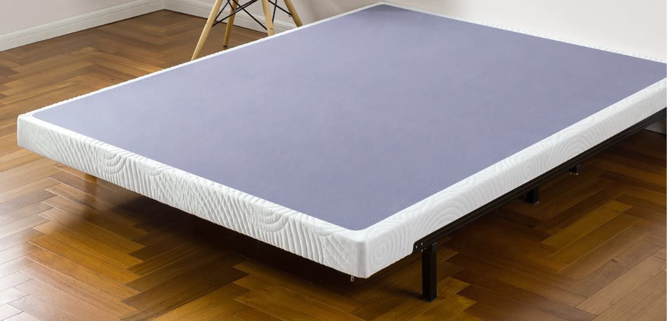 Zinus Walter Metal Box Spring With Wood Slats /4 Inch Mattress ...