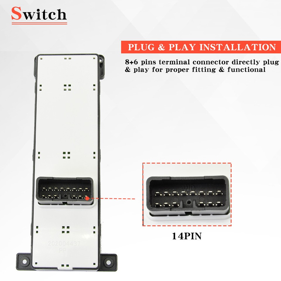 🔥🔥FOR 2009-2010 HYUNDAI SONATA POWER WINDOW MASTER CONTROL SWITCH ...