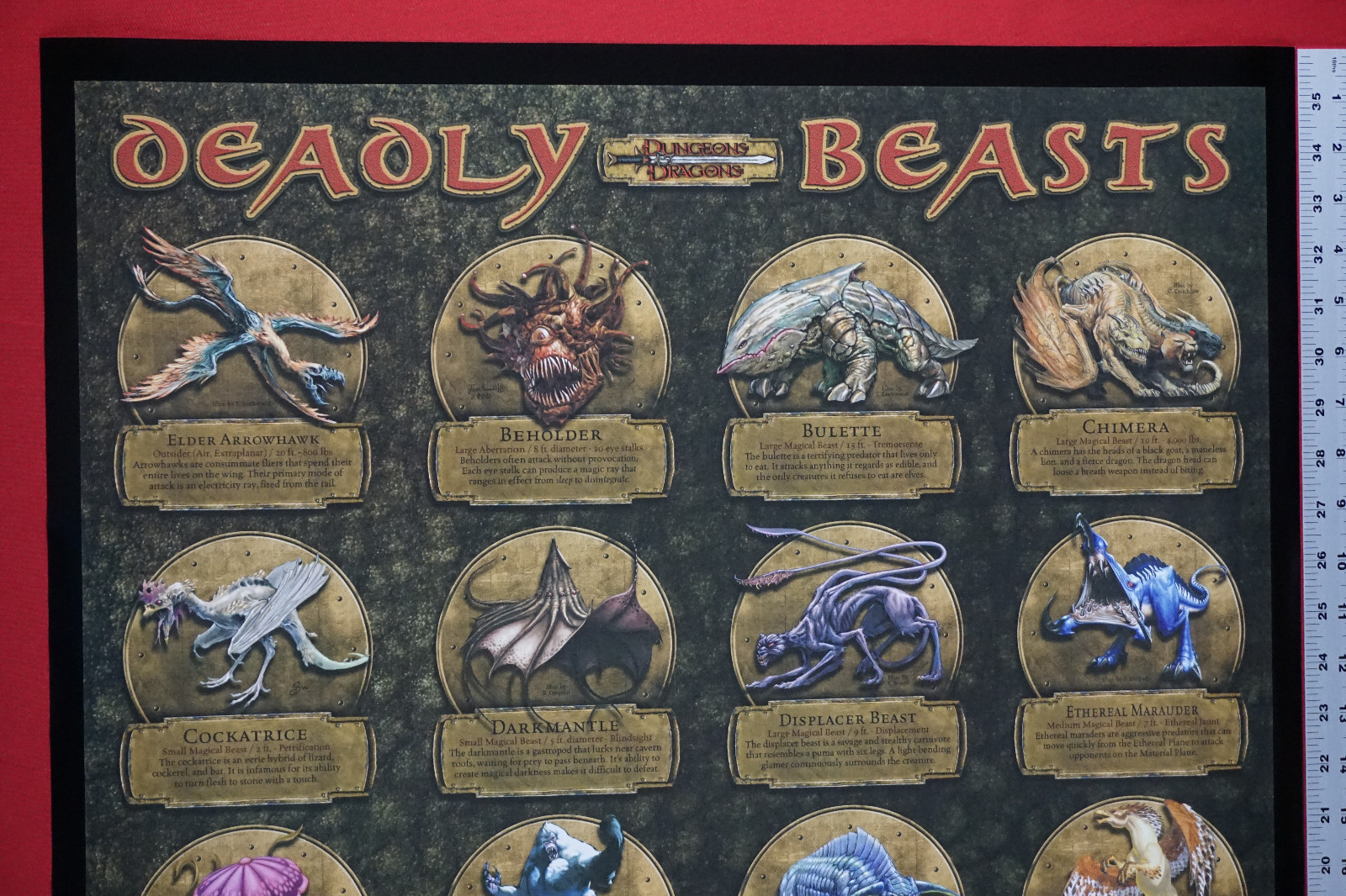 Dungeons and Dragons Deadly Beast D&D Character Size Picture Poster ...