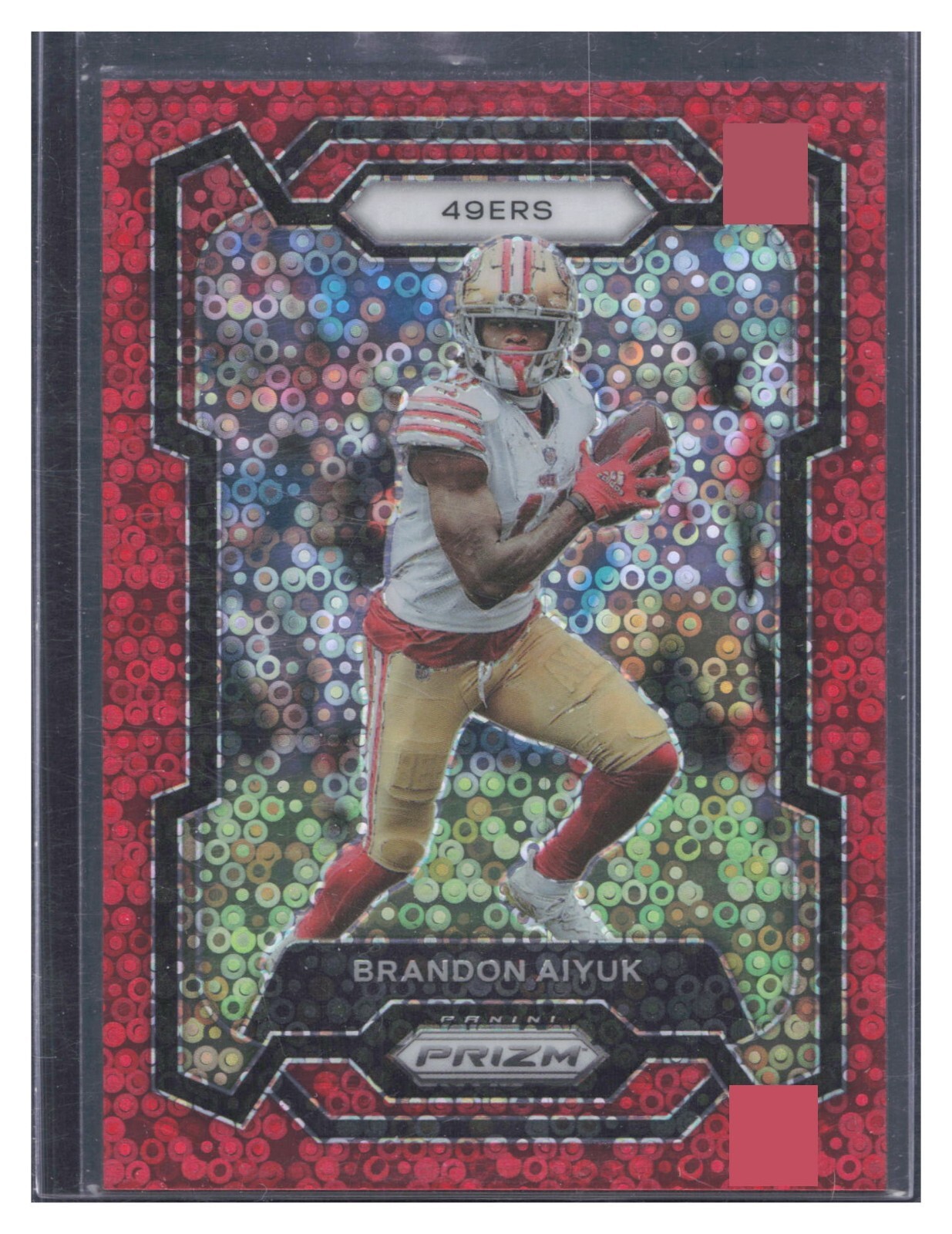 2023 PANINI PRIZM RED DISCO /70 NO HUDDLE Brandon Aiyuk 49ERS San ...