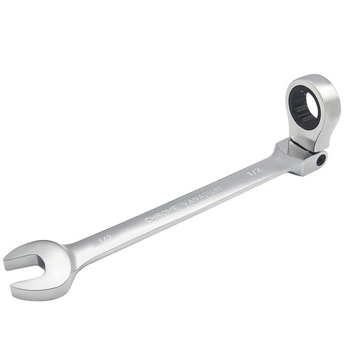 1/2 Inch Flexhead Ratcheting Combination Wrench Sae 72 Teeth 12 Point ...