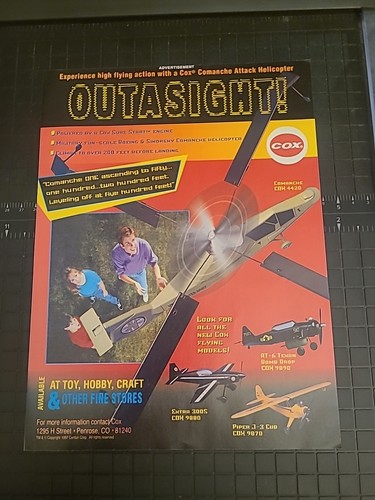 Cox Comanche Attack Helicopter Print Ad 1998 8x11 Great To Frame | eBay