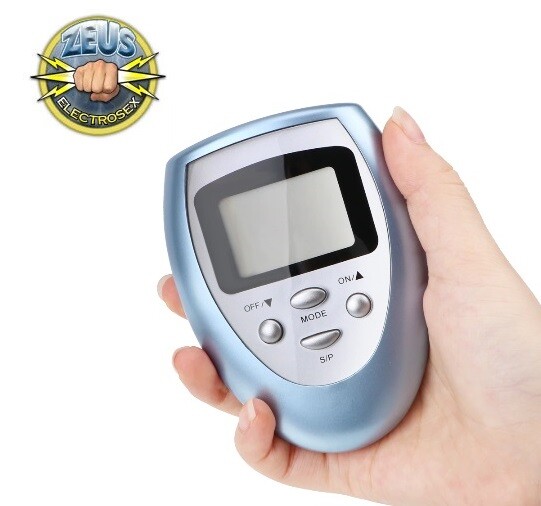 ZEUS ELECTROSEX PALM POWERBOX w/ Pads Electro Stimulation 6 Modes E ...