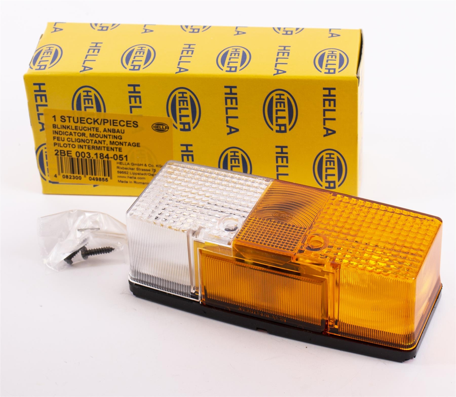 HELLA Indicator Flasher Light 2BE 003 184-051 Front Left Genuine Top ...