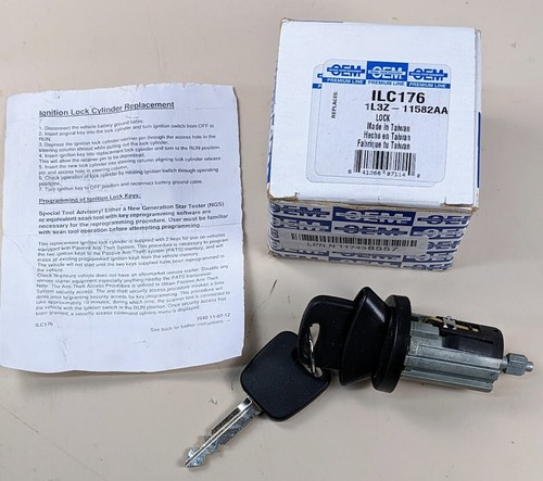 Ford 1L3Z-11582-A Steering and Ignition Lock Assembly w/Transponder Key ...
