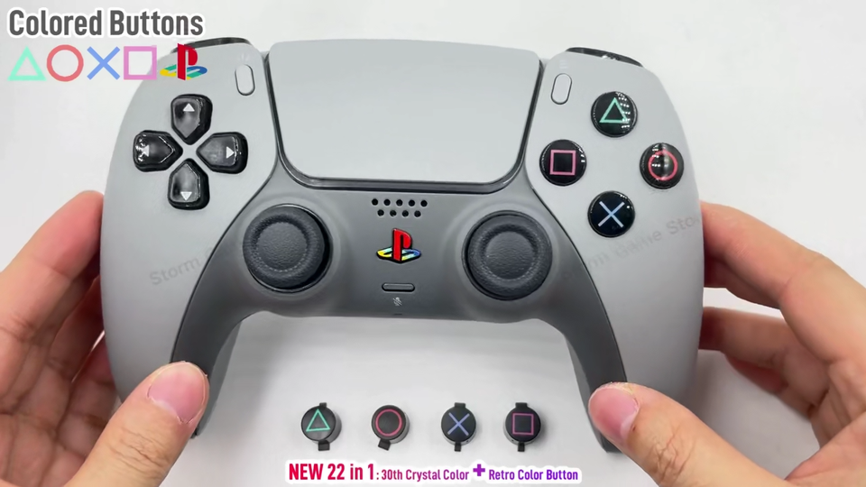 Grey PS5 Controller Shell Faceplate Limited Edition 30th Anniversary ...