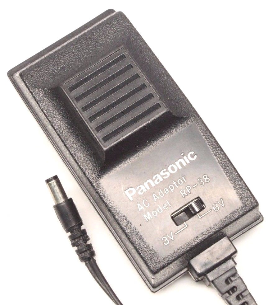Panasonic RP-38 AC DC Power Supply Adapter Charger Output 3VDC 300mA ...
