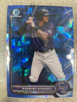 Warming Bernabel 2022 Bowman Chrome Sapphire Blue Refractor SP RC ...