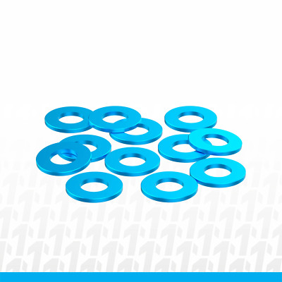 1up Racing Precision Aluminum Shims - 3x6x0.5mm - Blue | eBay