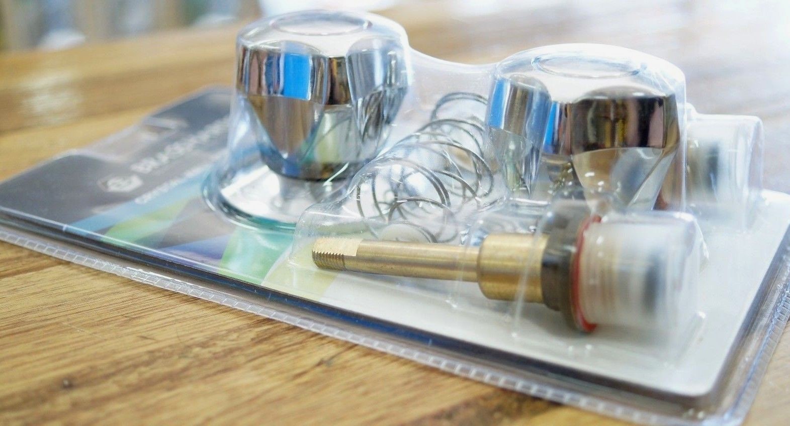 Shower / Bath / Kitchen Tap Spindle Set With Chrome Tap Handles ...