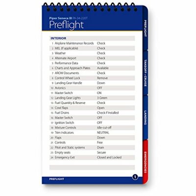 Piper Seneca III Qref Checklist Book - PA-SEN3 [Spiral-bound] [Jan 01 ...