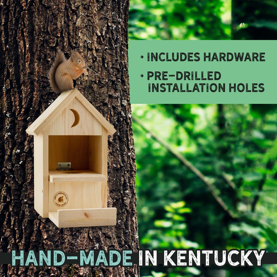 Outhouse Squirrel Feeder; Rustic Handmade Wooden Squirrel Food ...