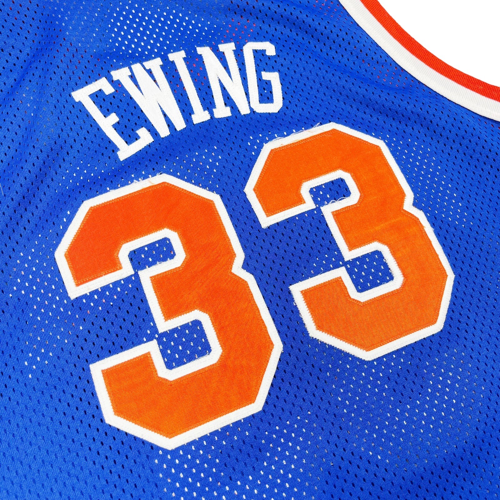 VTG RARE NEW YORK KNICKS #33 EWING AUTHENTIC CHAMPION BASKETBALL JERSEY ...