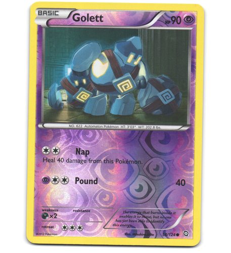 Pokemon 2012 Light Play Golett Dragons Exalted REVERSE 58/124 Card | eBay