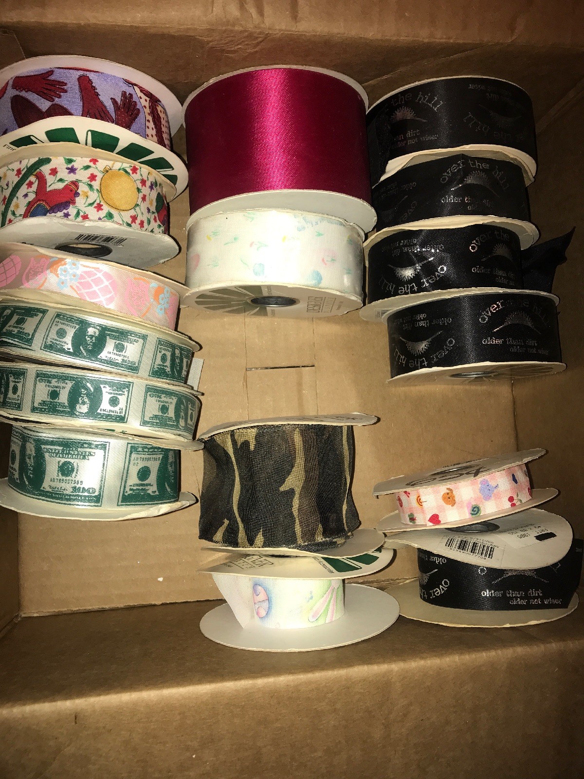 Designer Dispatch Ribbon Lot Of 16 Rolls Over The Hill Money Pastel | eBay