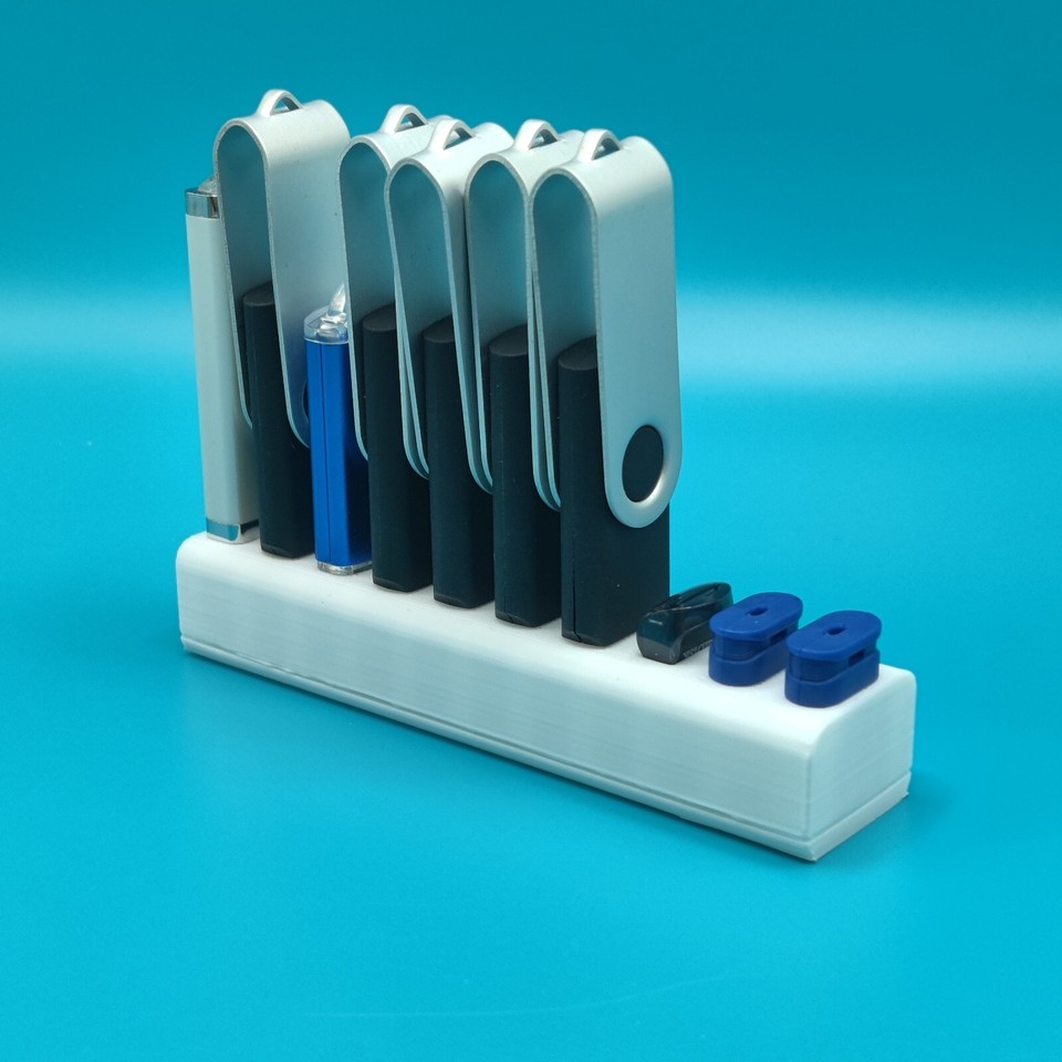 10 USB Flash Drive Holder Storage Electronic Accessories Organizer ...