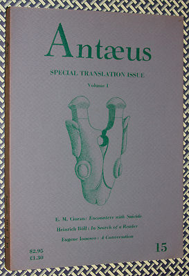 Antaeus Lit Journal, EUGENE IONESCO, HEINRICH Böll, Poetry | eBay