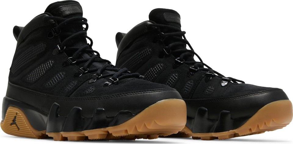[AR4491-025] Mens Air Jordan Retro 9 Boot NRG 'Black Light Gum' | eBay