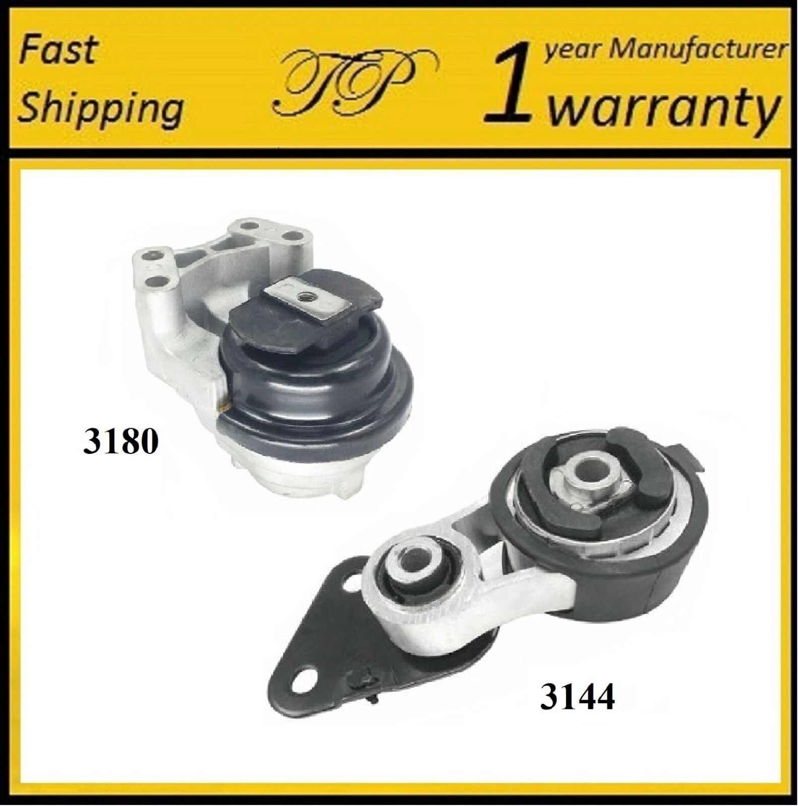 2PCS FRONT & REAR MOTOR MOUNT FIT 2007-2010 Ford Edge & Lincoln MKX 3 ...