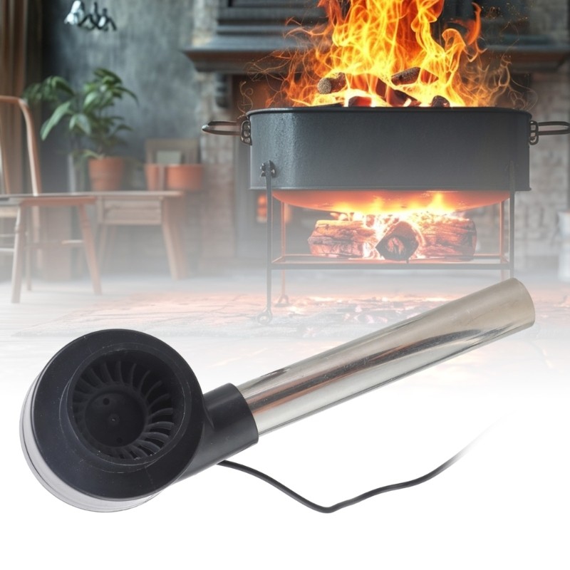 5V Portable Blower 14.5cm Airflows Hose 5 Speed Settings Grill Exhaust ...