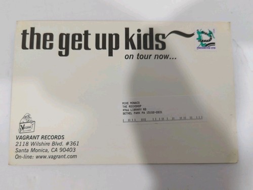Get Up Kids Tour Postcard Green Day Weezer | eBay
