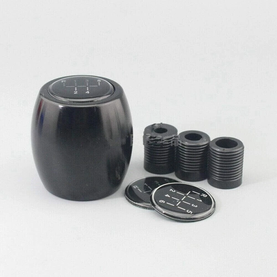 Black Car Aluminum Manual Stick Gear Shift Knob Head Gear Lever ...