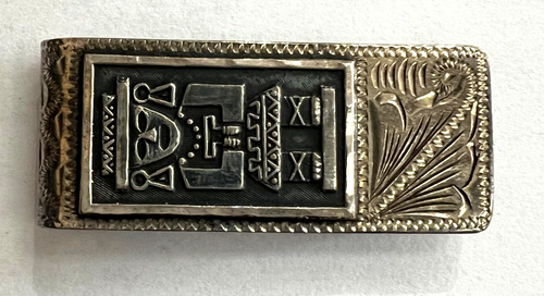 VINTAGE MEXICO AZTEC MAN STERLING SILVER MONEY CLIP | eBay UK