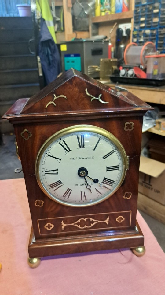 Regency Bracket clock by Thomas Moreland Chester 1834-1848 | eBay UK