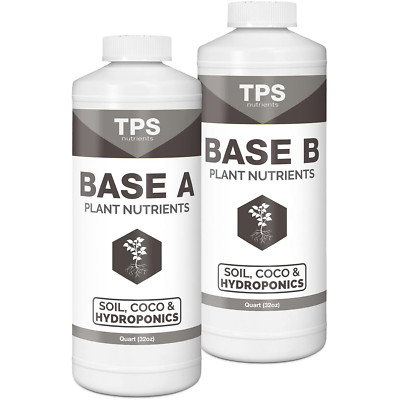 TPS Nutrients Base A+B Two Part Set Complete Plant Growing Nutrient ...