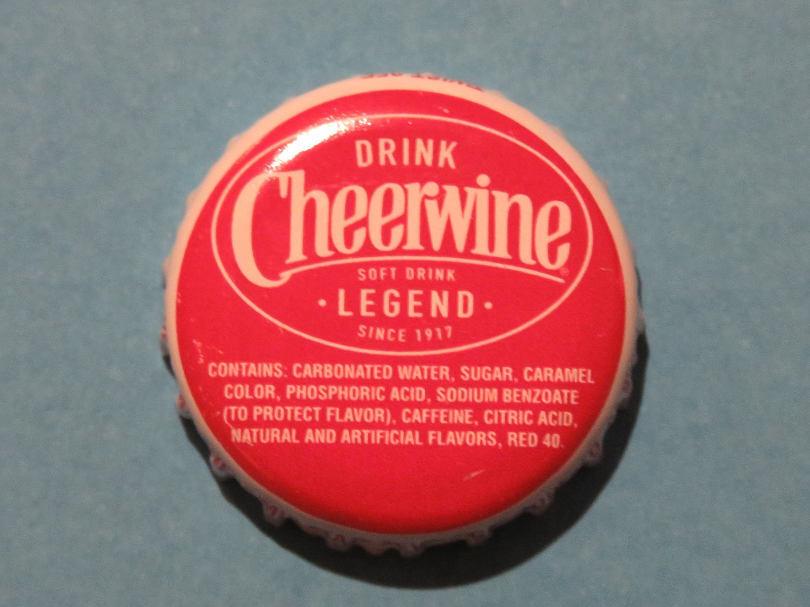 Bière Bouteille Couronne Casquette~ Varni Brothers Boisson Co Cheerwine ...