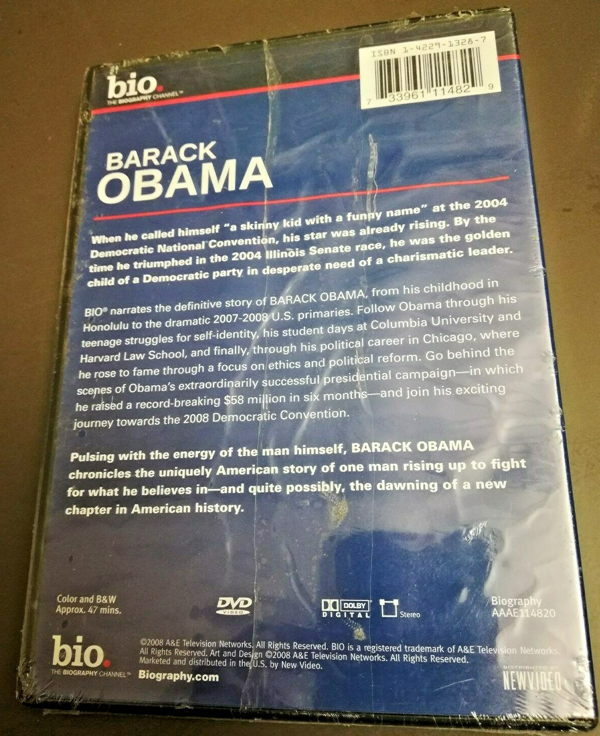 Biography Barack Obama Inaugural Edition Presidental History DVD Sealed ...